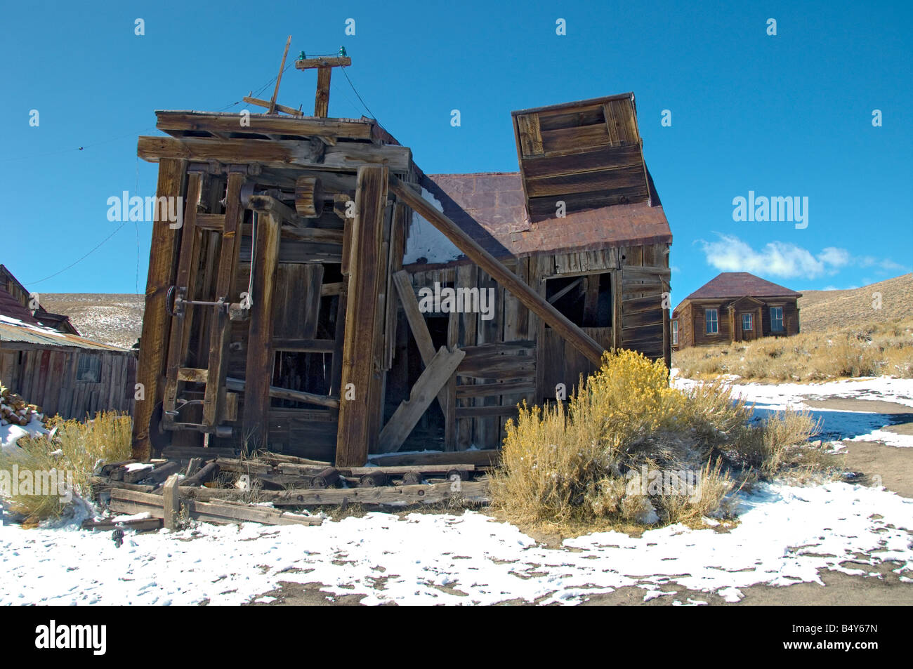 Bodie Ghost Town State Park in California is an old abandoned mining ...