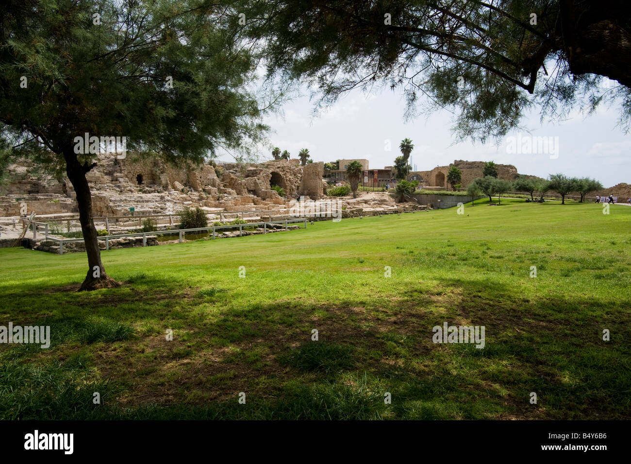 Israel coastal plains Caesarea Stock Photo - Alamy