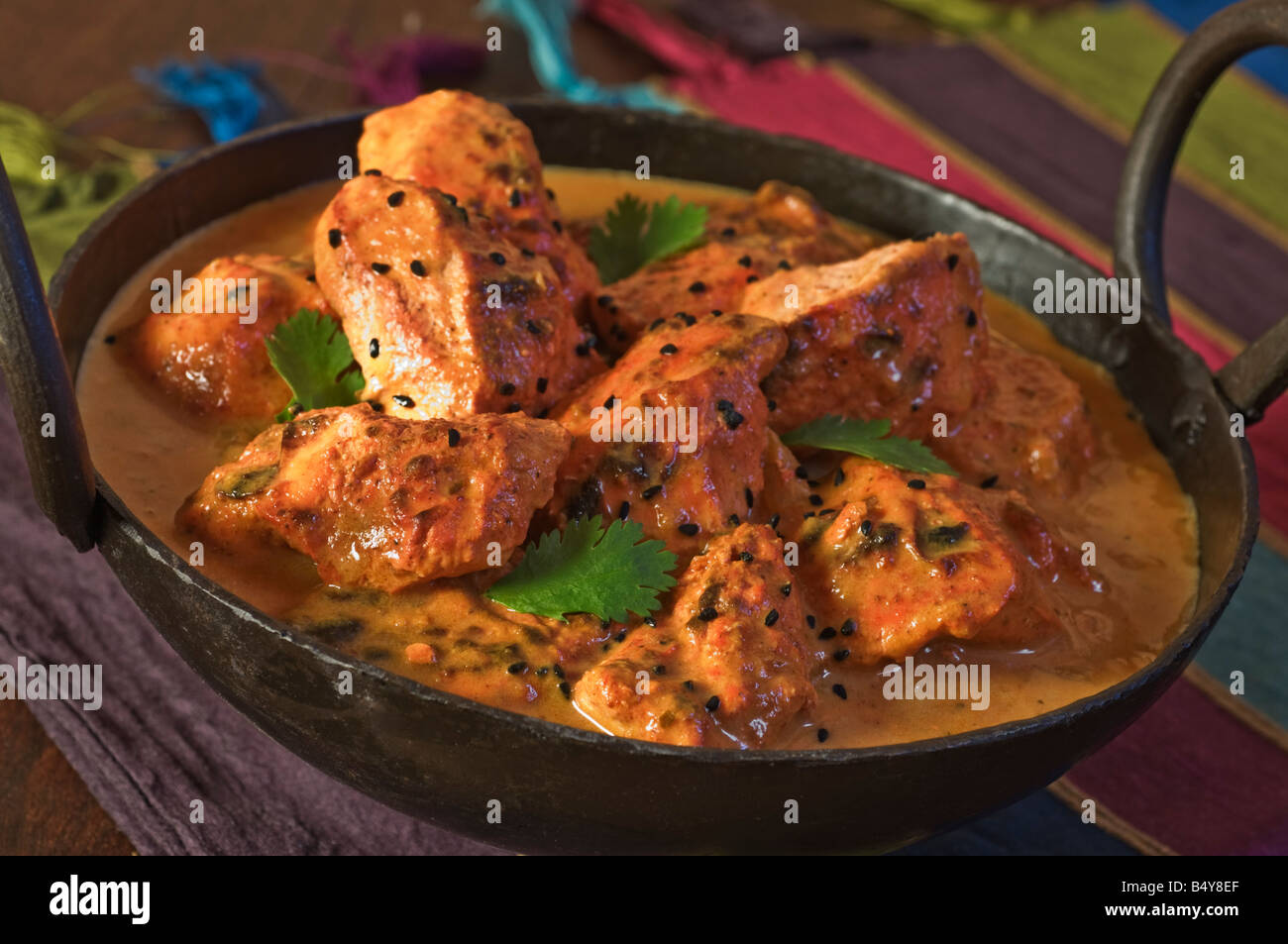 Balti Chicken Tikka Masala Curry Stock Photos & Balti Chicken Tikka ...