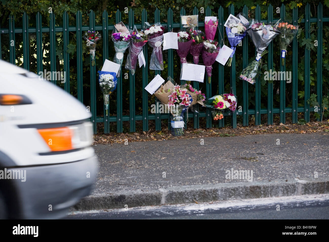 Roadside memorial crash victim hi-res stock photography and images - Alamy