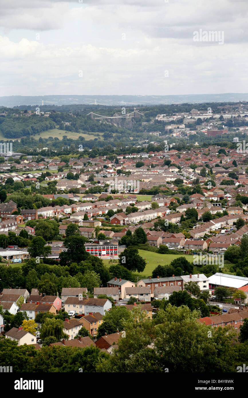 a view of south bristol and withywood from dundry hill Stock Photo - Alamy
