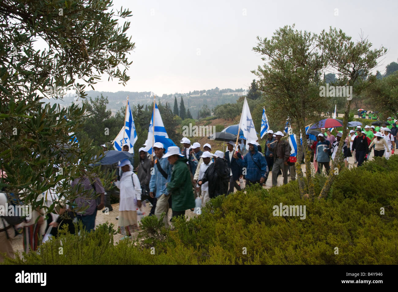 Israel jerusalem sherover promenade traditional hi-res stock ...