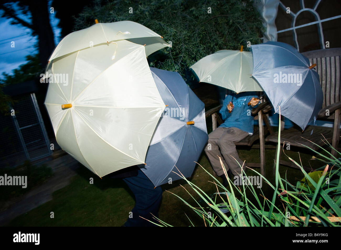 Rain storm and umbrellas uk hi-res stock photography and images - Alamy