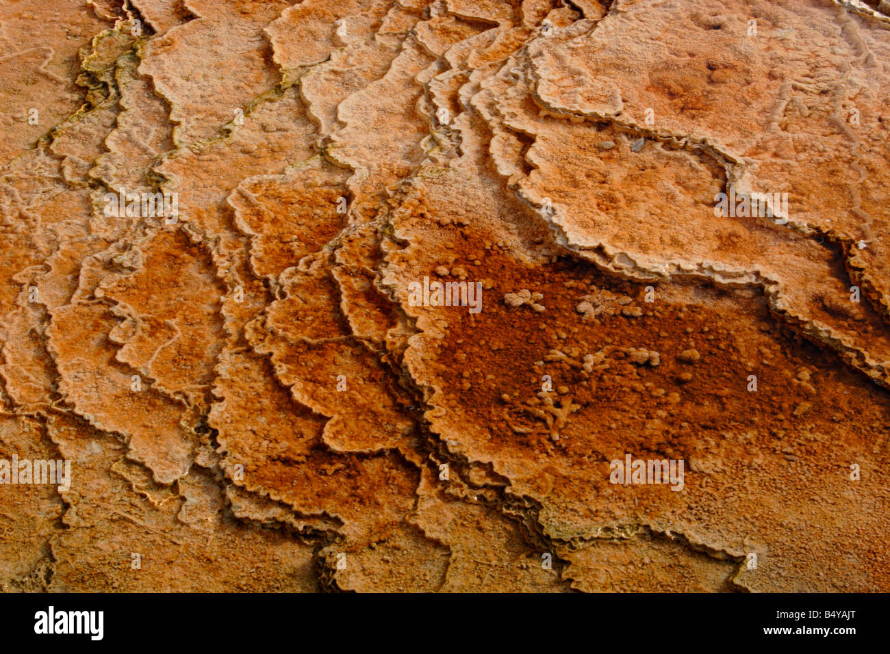 Geothermal formations & colours created by microbial activity and ...