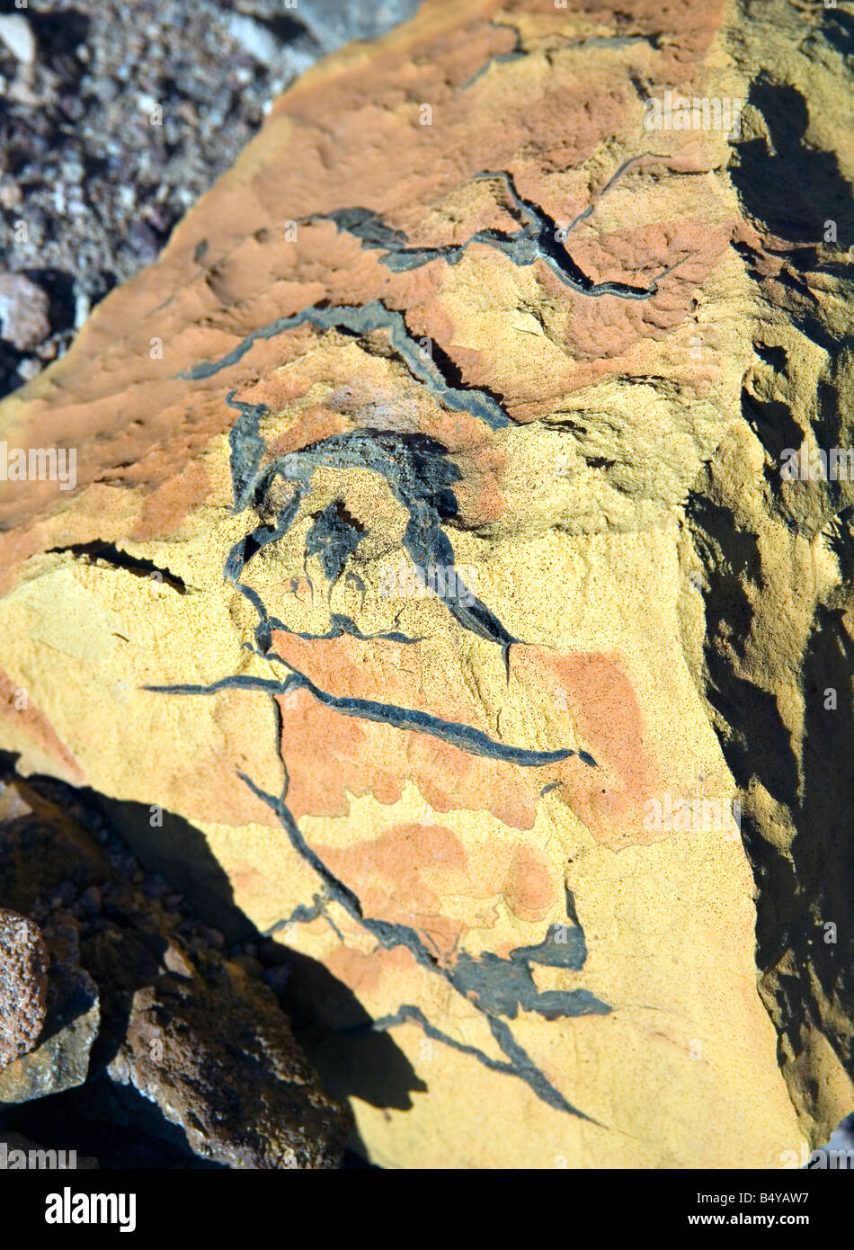The Burnt Mountain rock patterns in Twyfelfontein Damaraland Namibia ...