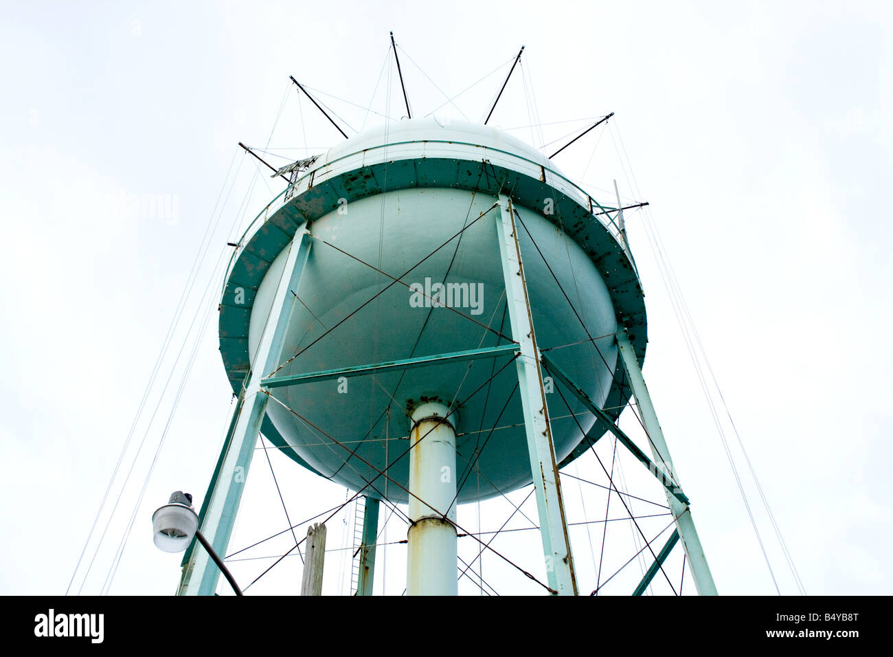 Closeup view of a water tower in Jacksonville Beach, Florida Stock ...