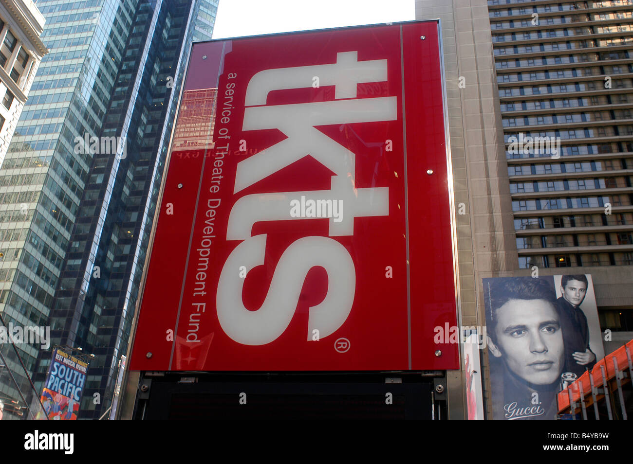 The new TKTS ticket booth in Times Square Stock Photo - Alamy