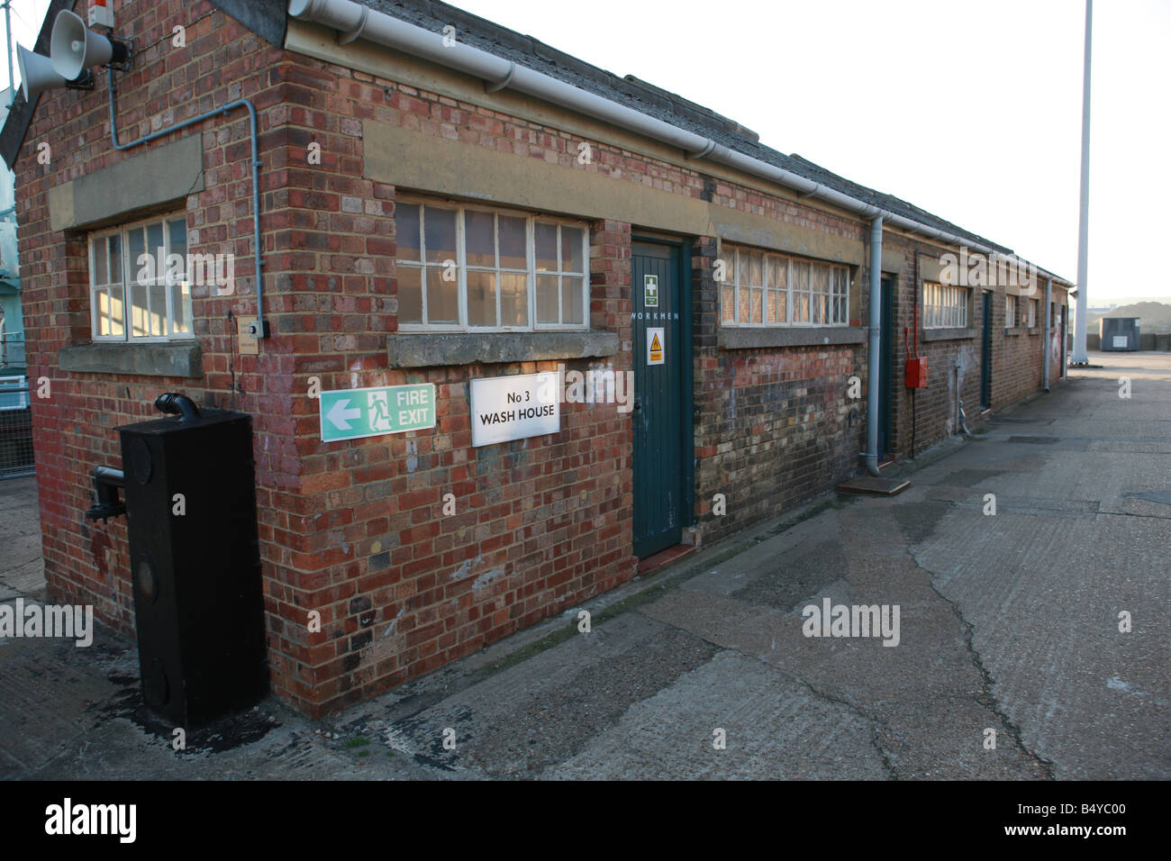 Preserved naval building at The Historic Dockyard in Chatham, Kent ...