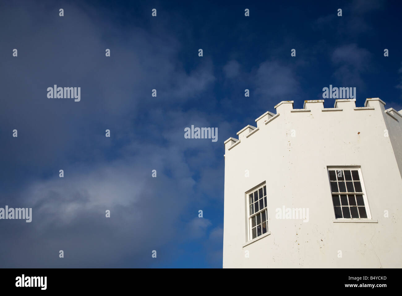 crennelated tower at dominican college convent at portstewart northern ...