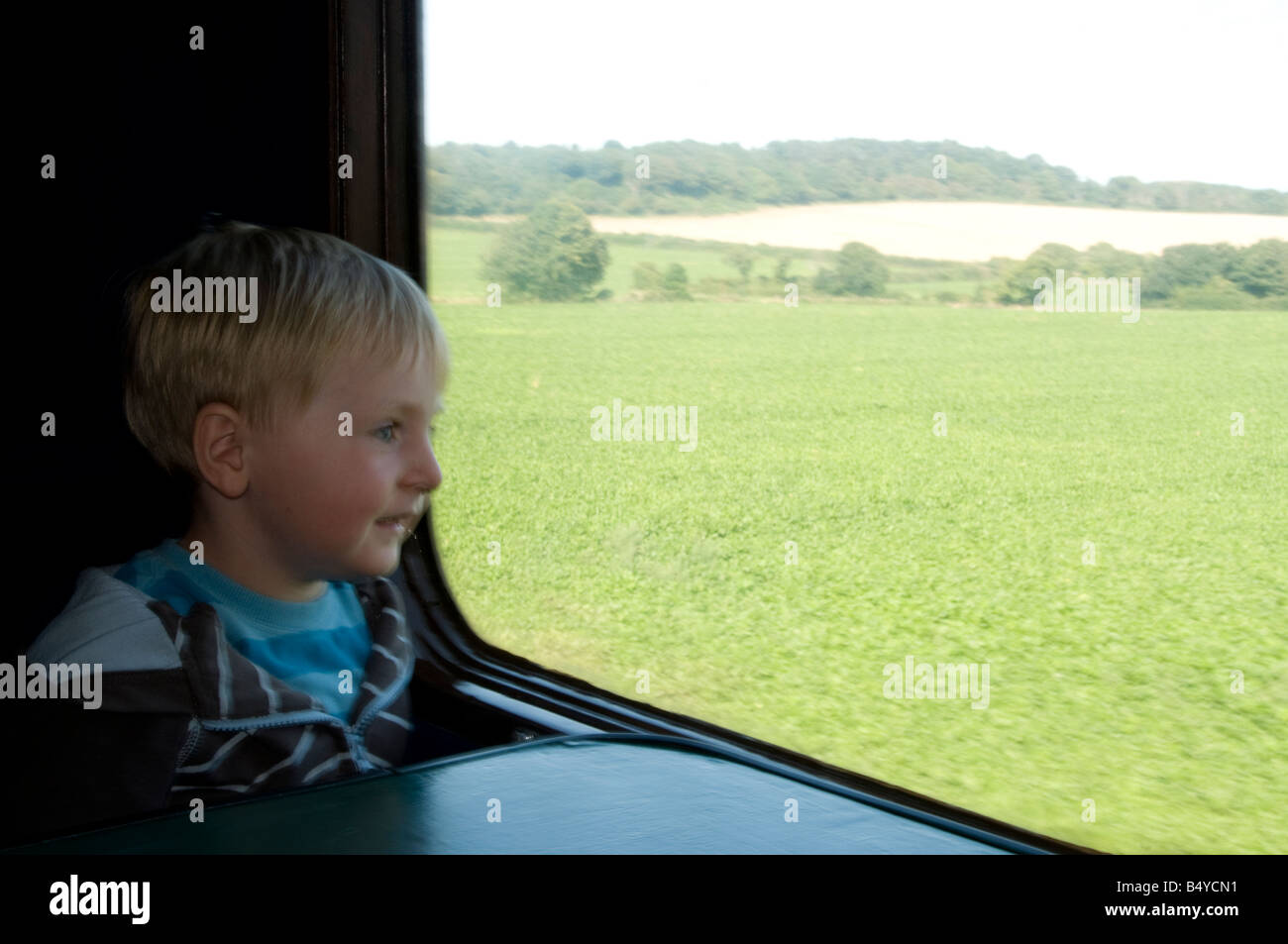 Boy by steam train hi-res stock photography and images - Alamy
