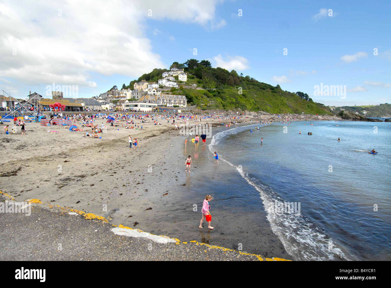 Looe Beach Cornwall Stock Photo - Alamy