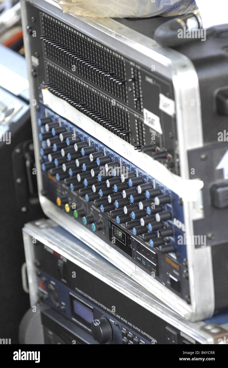 Audio Mixing Board and equipment for live audio concert performance ...