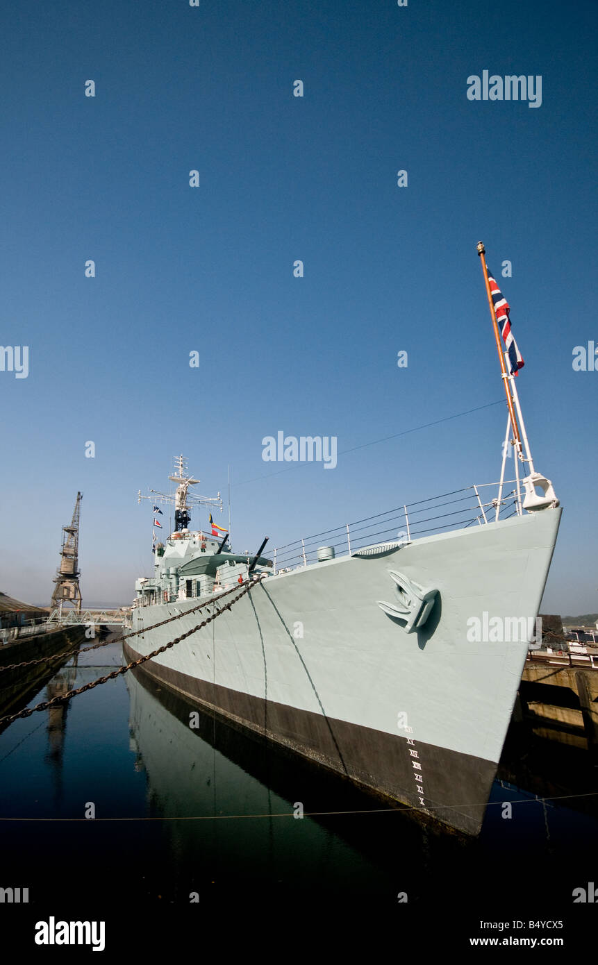 HMS Cavalier at Chatham Historic Dockyard in Kent Stock Photo - Alamy