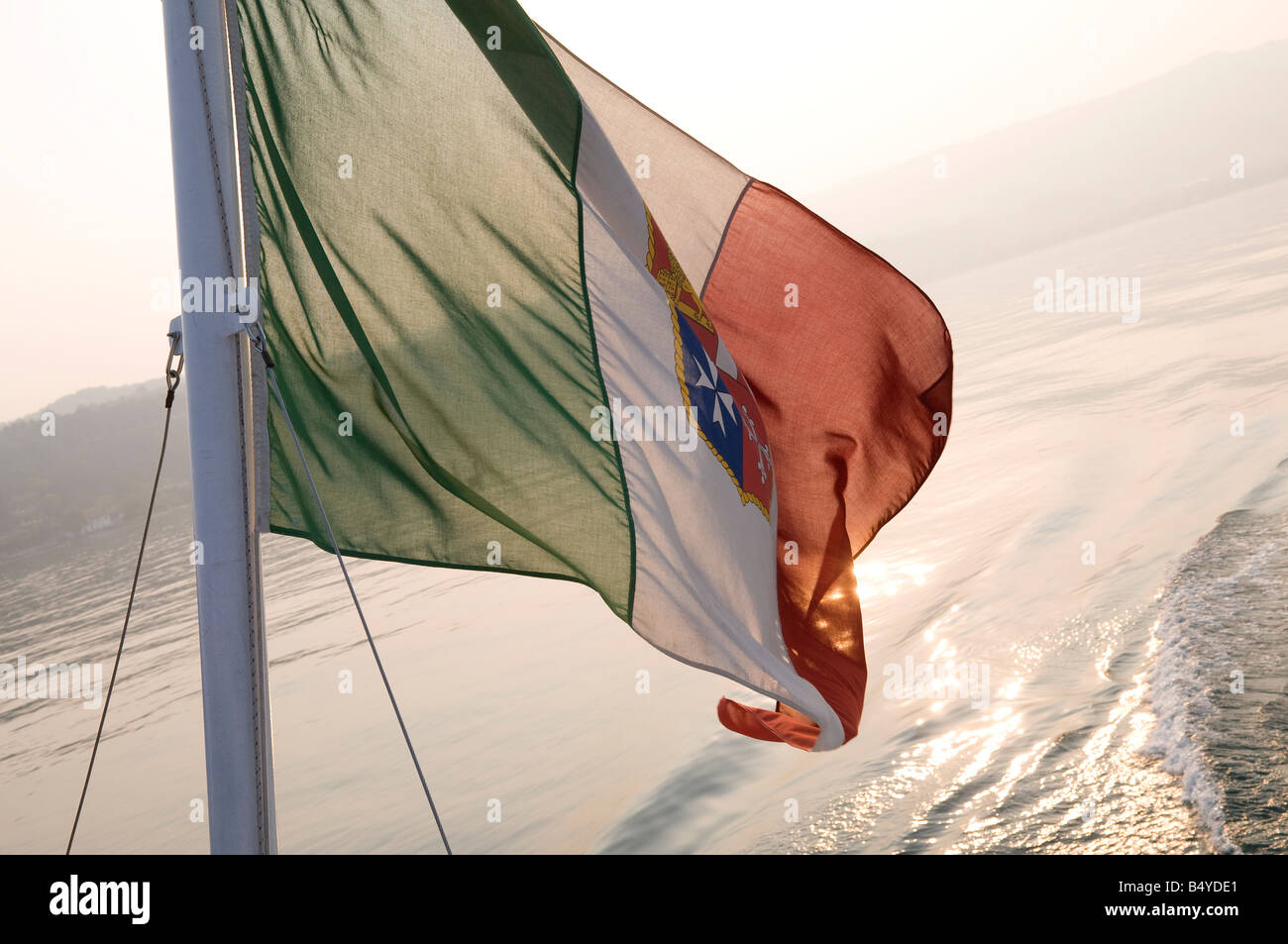 Italian boat flag hi-res stock photography and images - Alamy