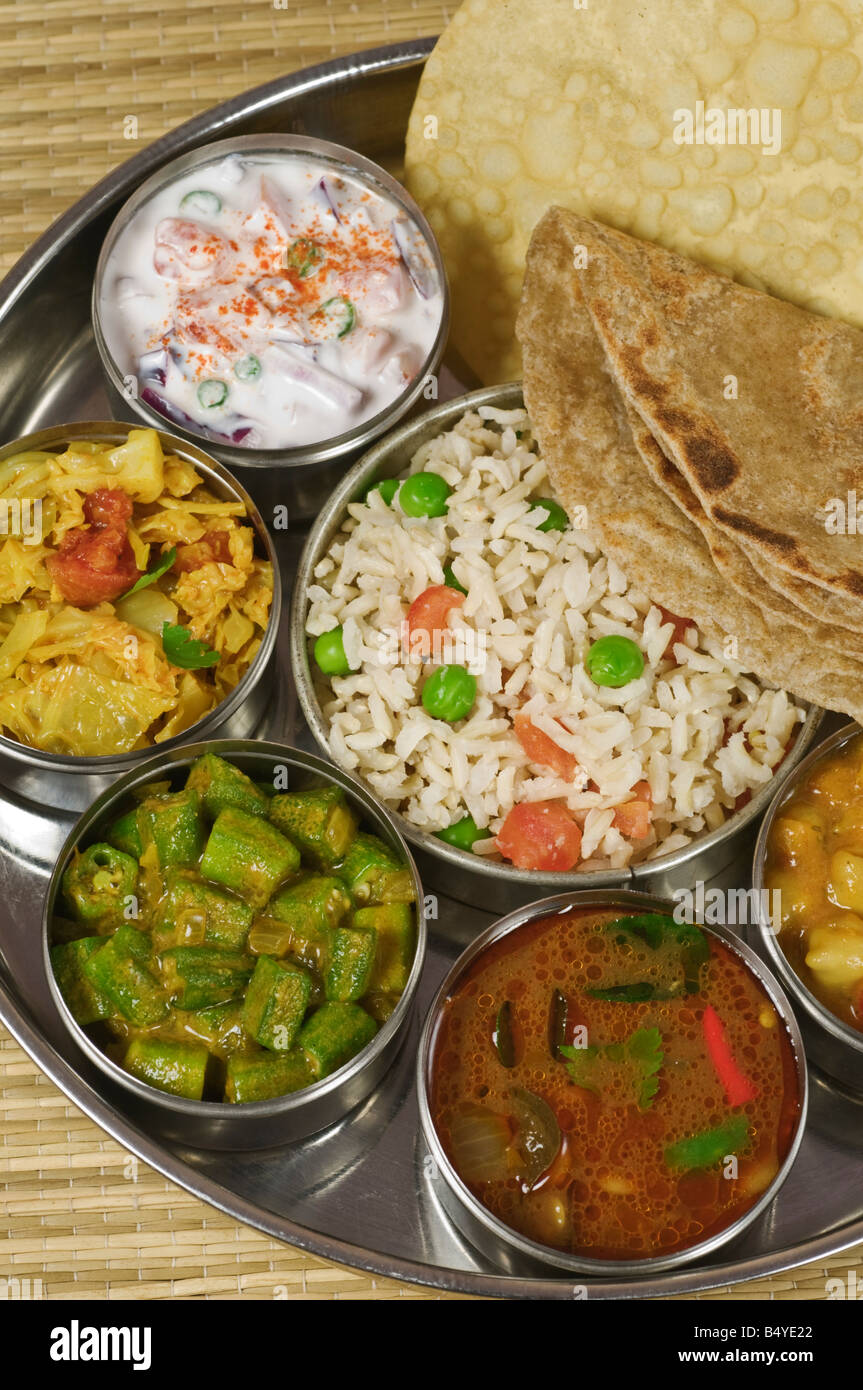 Thali meals hi-res stock photography and images - Alamy