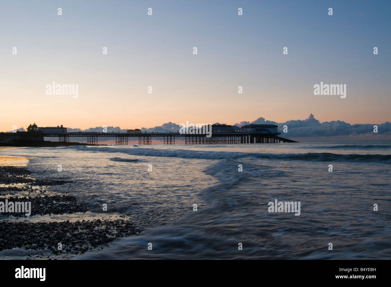 Cromer pier at sunset Stock Photo - Alamy