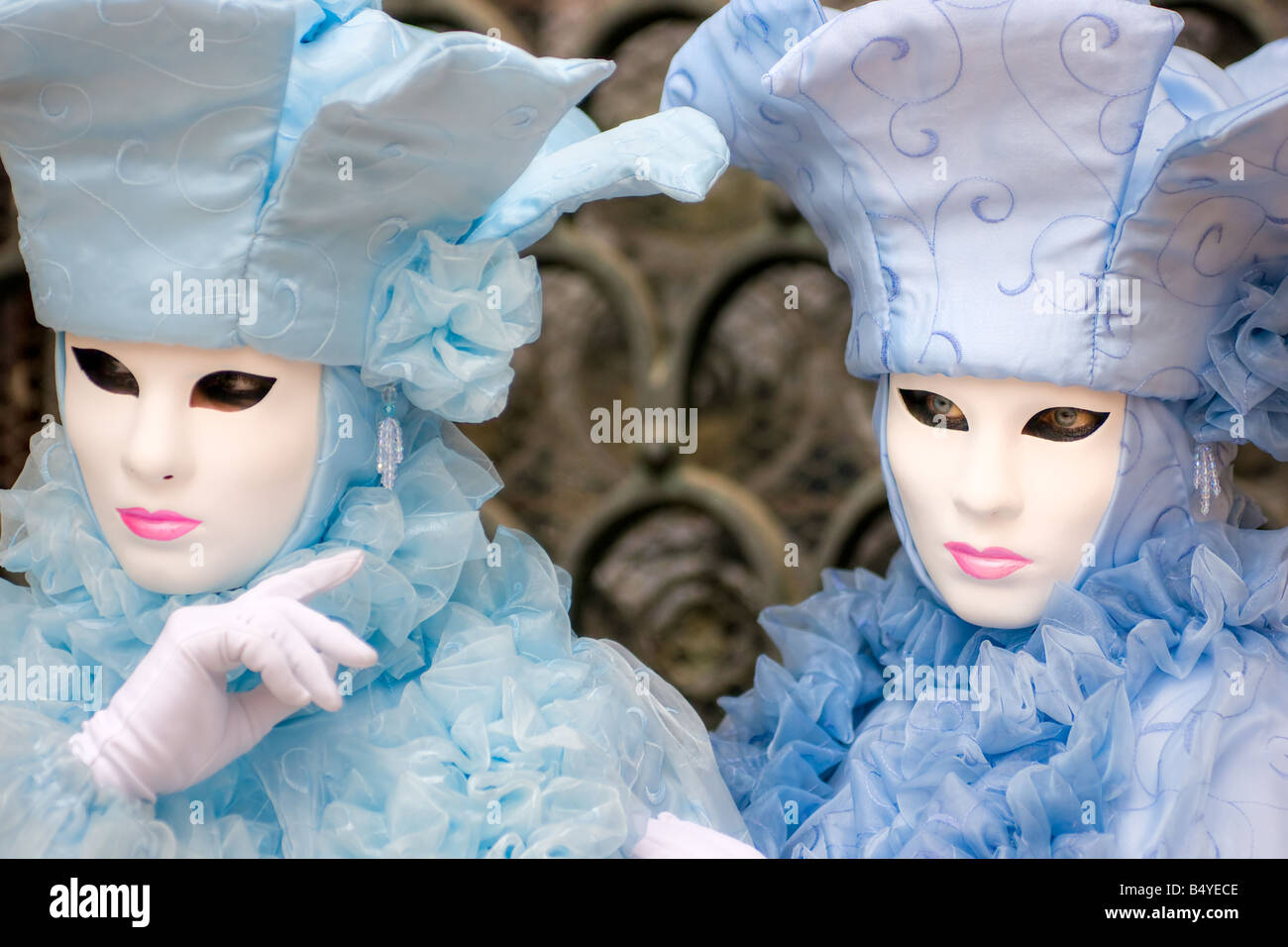Two mask in Venice Italy (Focus on the right mask Stock Photo - Alamy