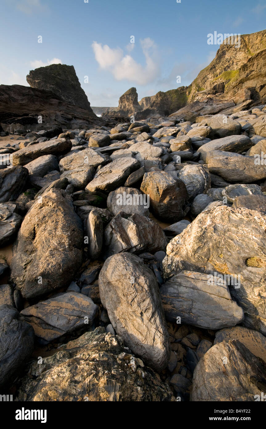 Bedruthan Steps, Cornwall, England Stock Photo - Alamy