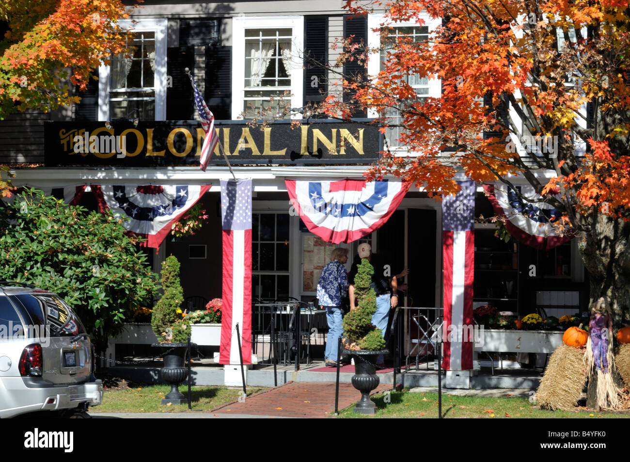 Entrance to the Historic Colonial Inn circa 1716 in Concord, MA in ...