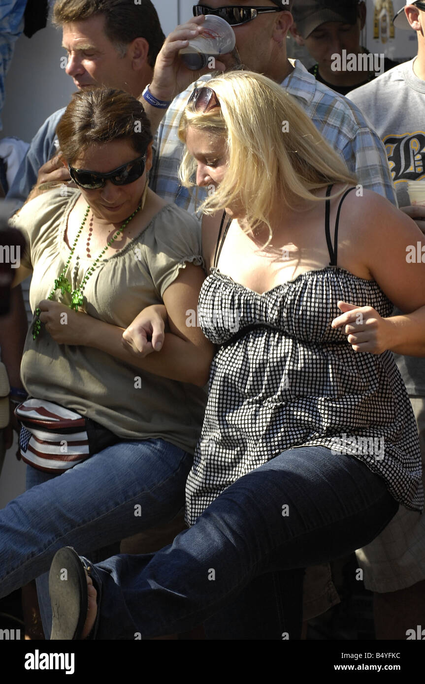 Line dance kicking hi-res stock photography and images - Alamy