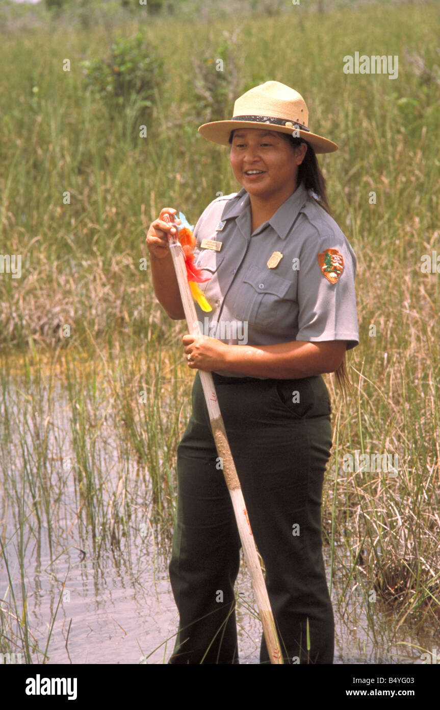 Native American park ranger. Everglades National Park, Florida Stock ...