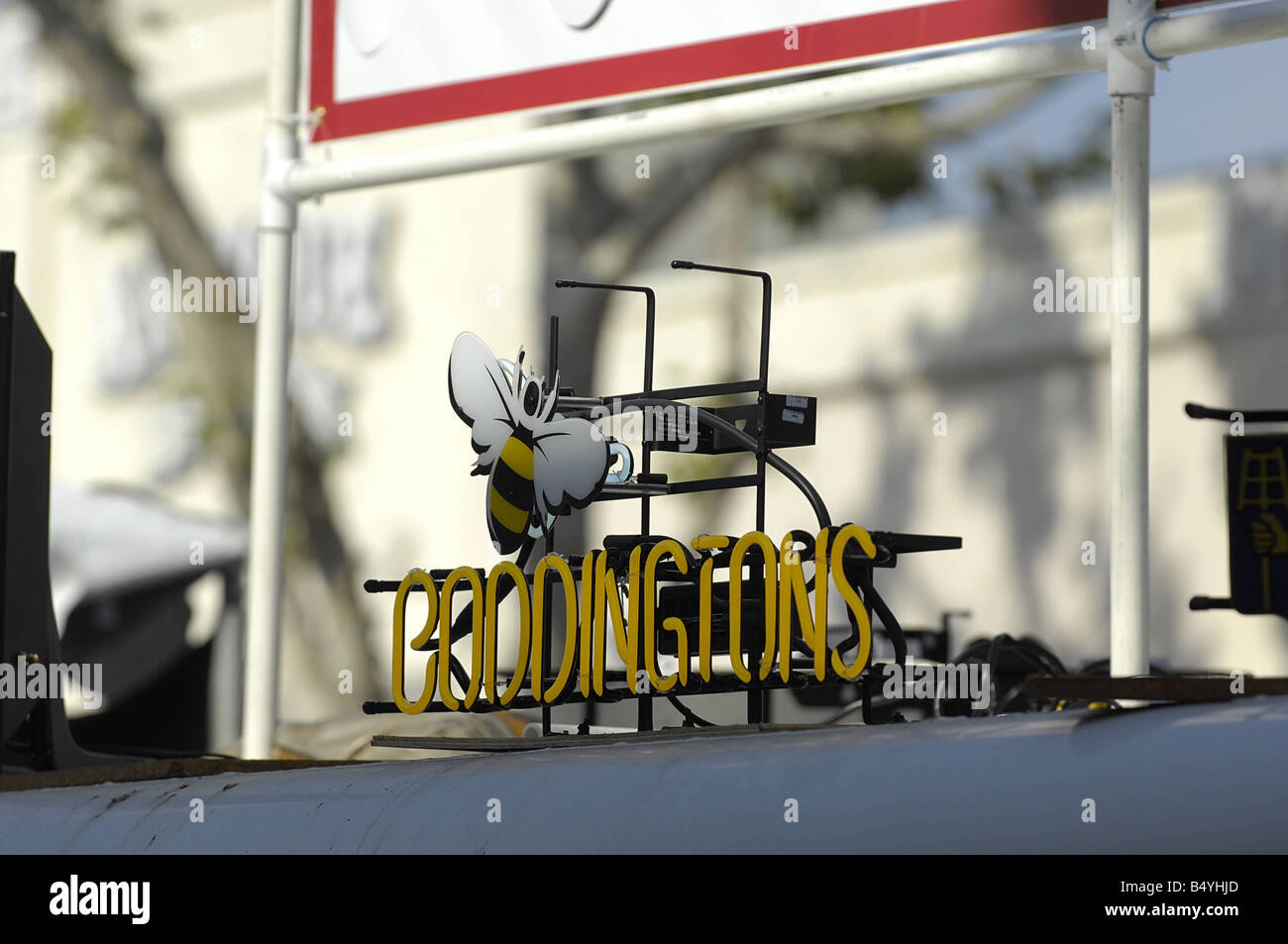 Neon sign advertising Boddingtons beer Stock Photo - Alamy