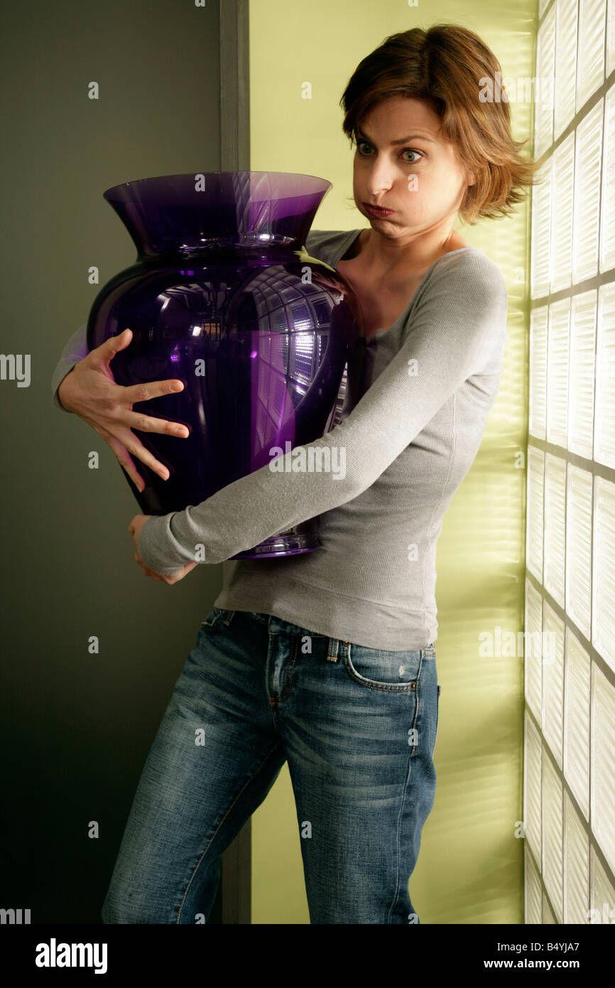 woman and pot Stock Photo - Alamy