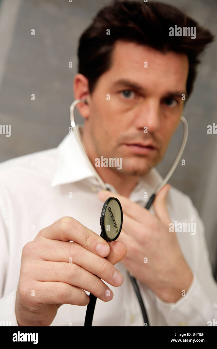 doctor with stethoscope Stock Photo - Alamy
