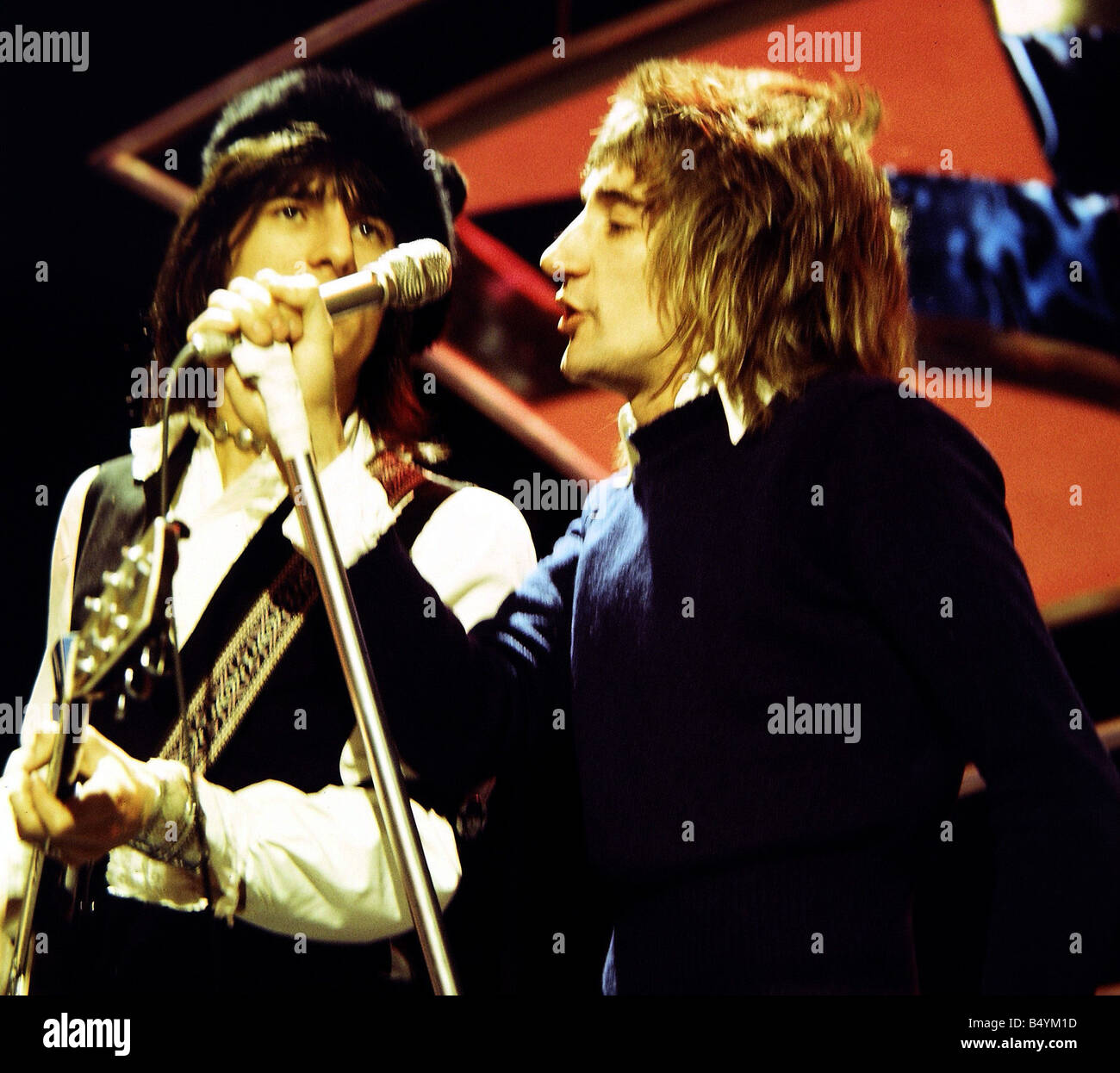 Rod Stewart Pop Star The Faces seen here in rehearsals at the White ...