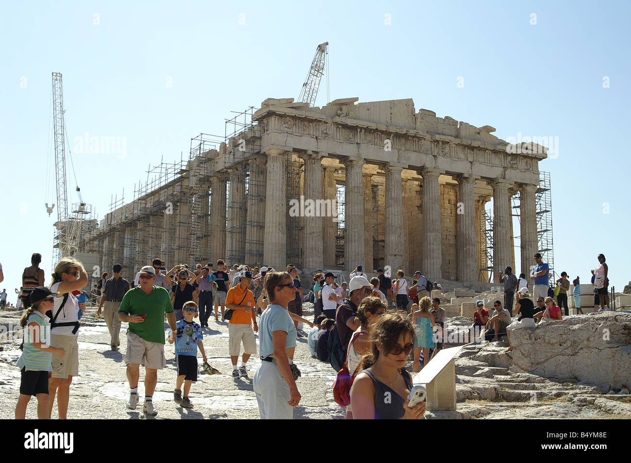Tourists parthenon hi-res stock photography and images - Alamy