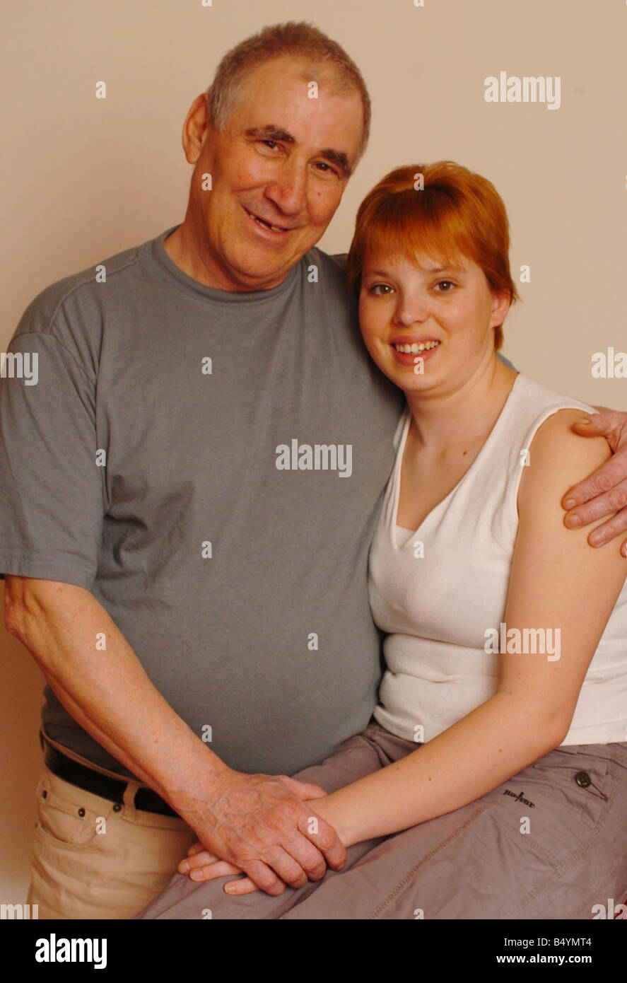 THE AGE GAP COUPLE NICOLA (22) AND HUSBAND JOE (60) PHILPOT Stock Photo ...