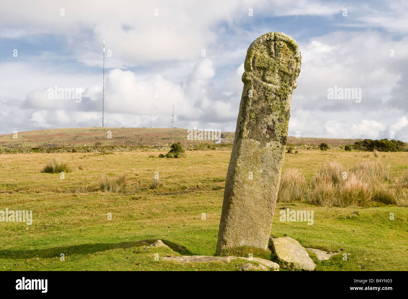 Celtic Cross, Bodmin Moor, Cornwall Stock Photo - Alamy
