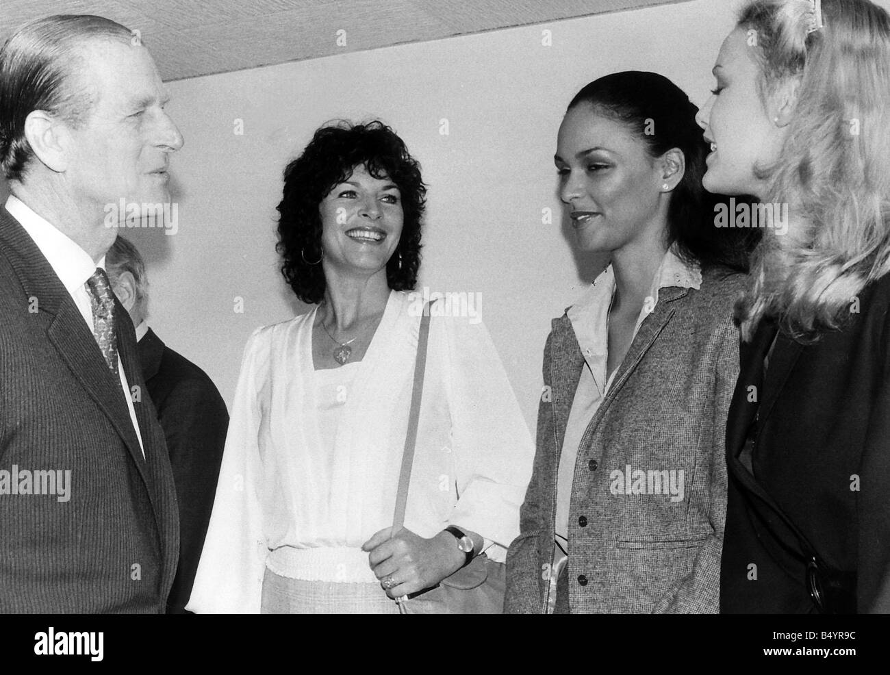 Miss world organiser julia morley Black and White Stock Photos & Images ...