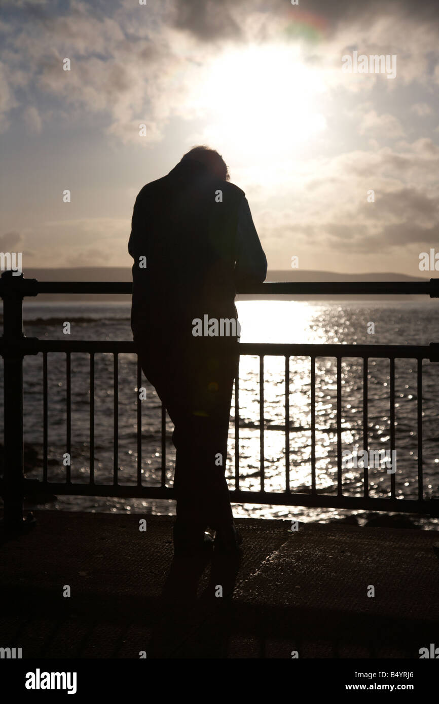 Old Man Leaning Over Railings High Resolution Stock Photography and ...