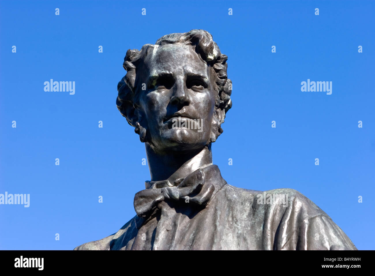 Statue of Adam Lindsay Gordon Melbourne Stock Photo - Alamy