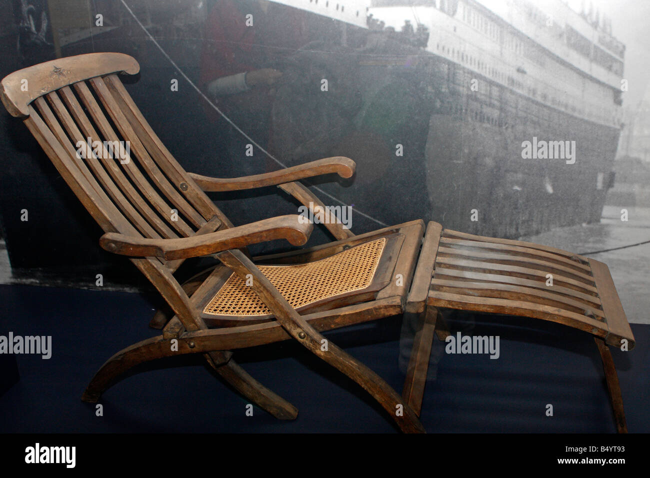 Deck chair from the Titanic inside the Maritime Museum of the Atlantic ...