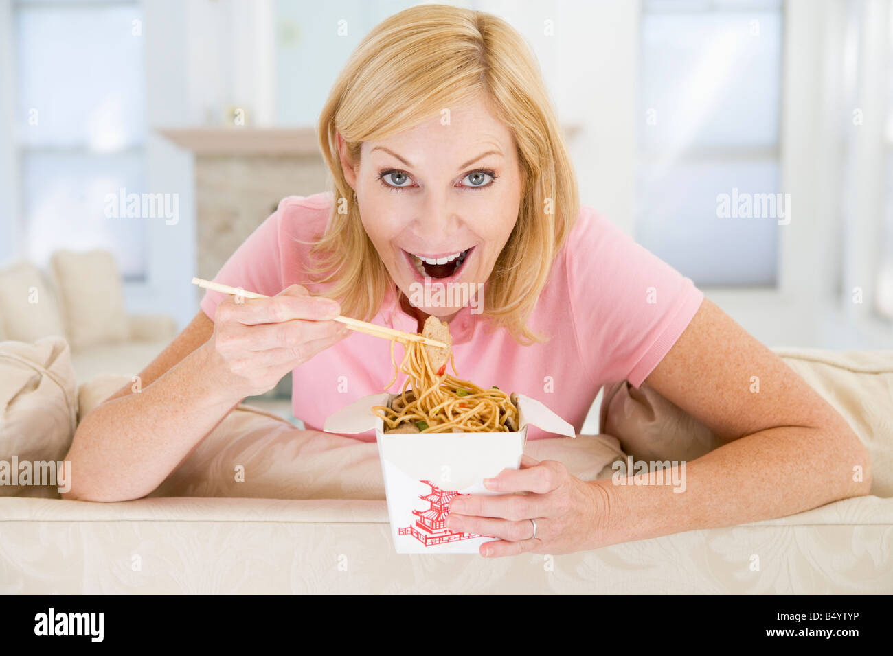 Eating fast food and inside hi-res stock photography and images - Alamy