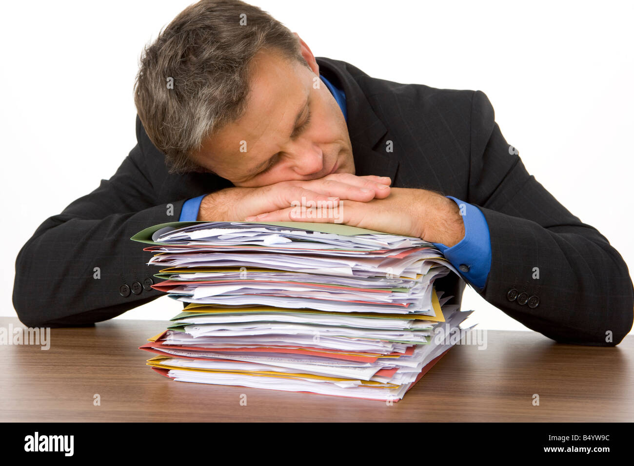 Person paperwork asleep hi-res stock photography and images - Alamy