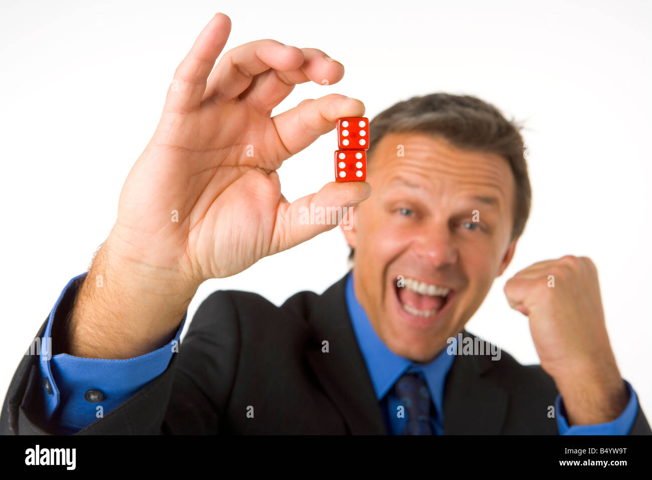 Man holding one dice hi-res stock photography and images - Alamy