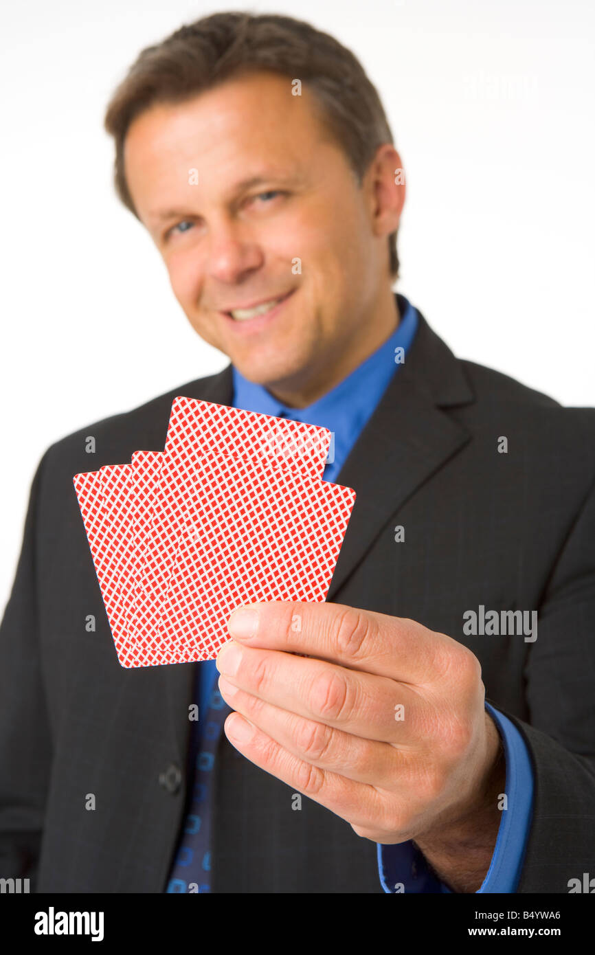 Lucky at the card game hi-res stock photography and images - Alamy