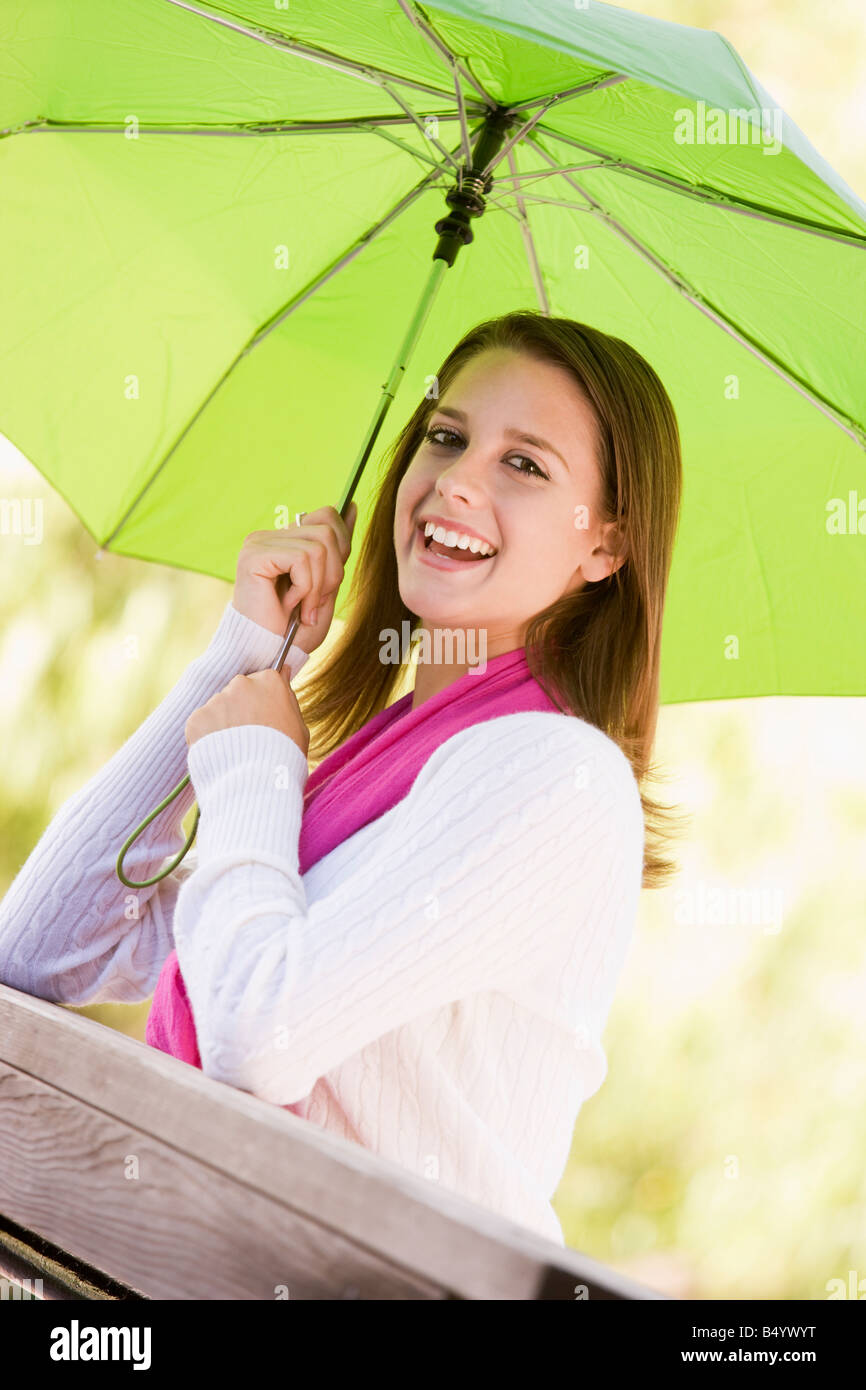 Portrait Of Teenage Girl Outdoors Stock Photo - Alamy
