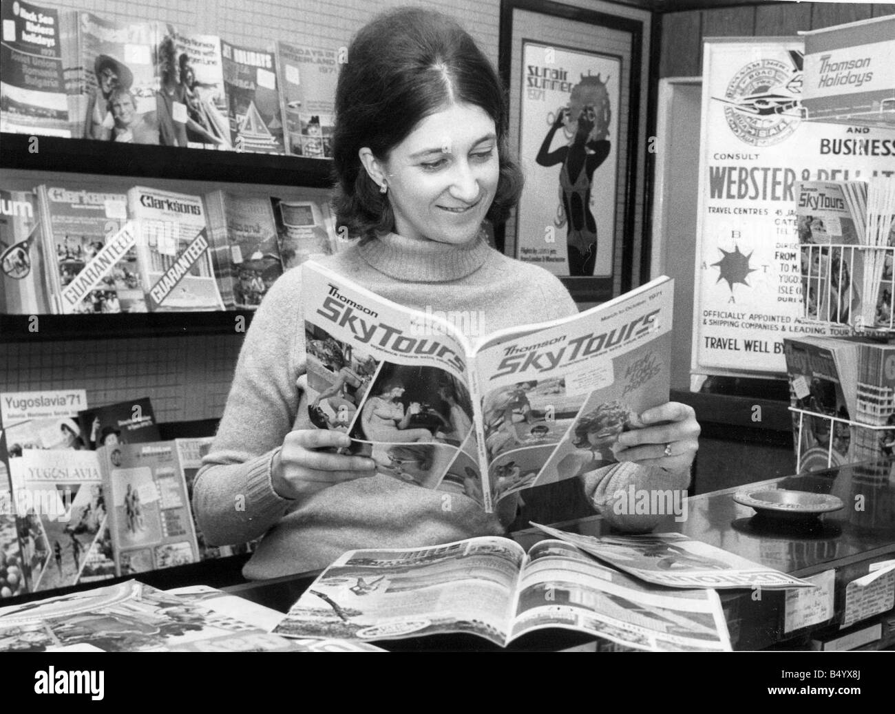 1970s travel agency hi-res stock photography and images - Alamy