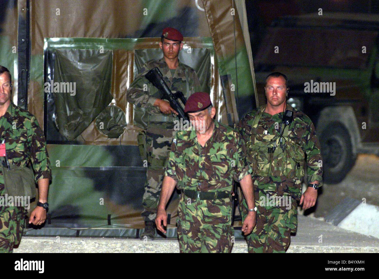 General Mike Jackson at French Base at Kumanovo June 1999 is ...
