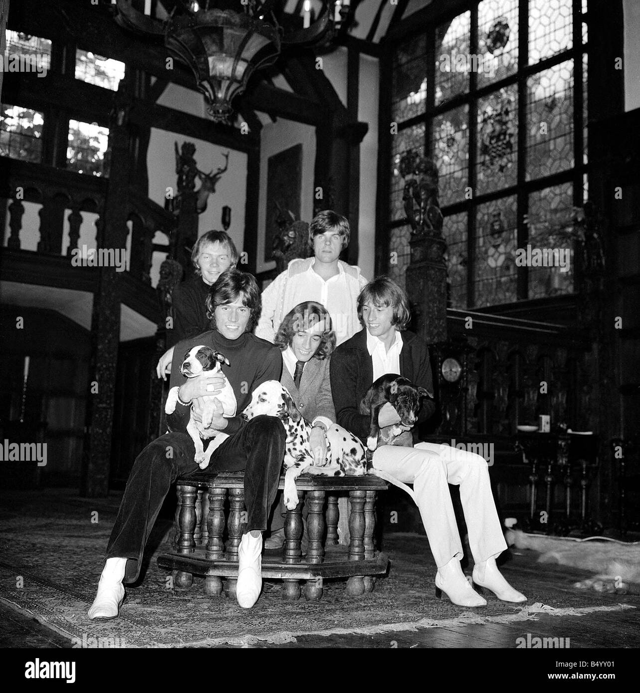 The Bee Gees Pop Group 18 09 1968 Stock Photo - Alamy