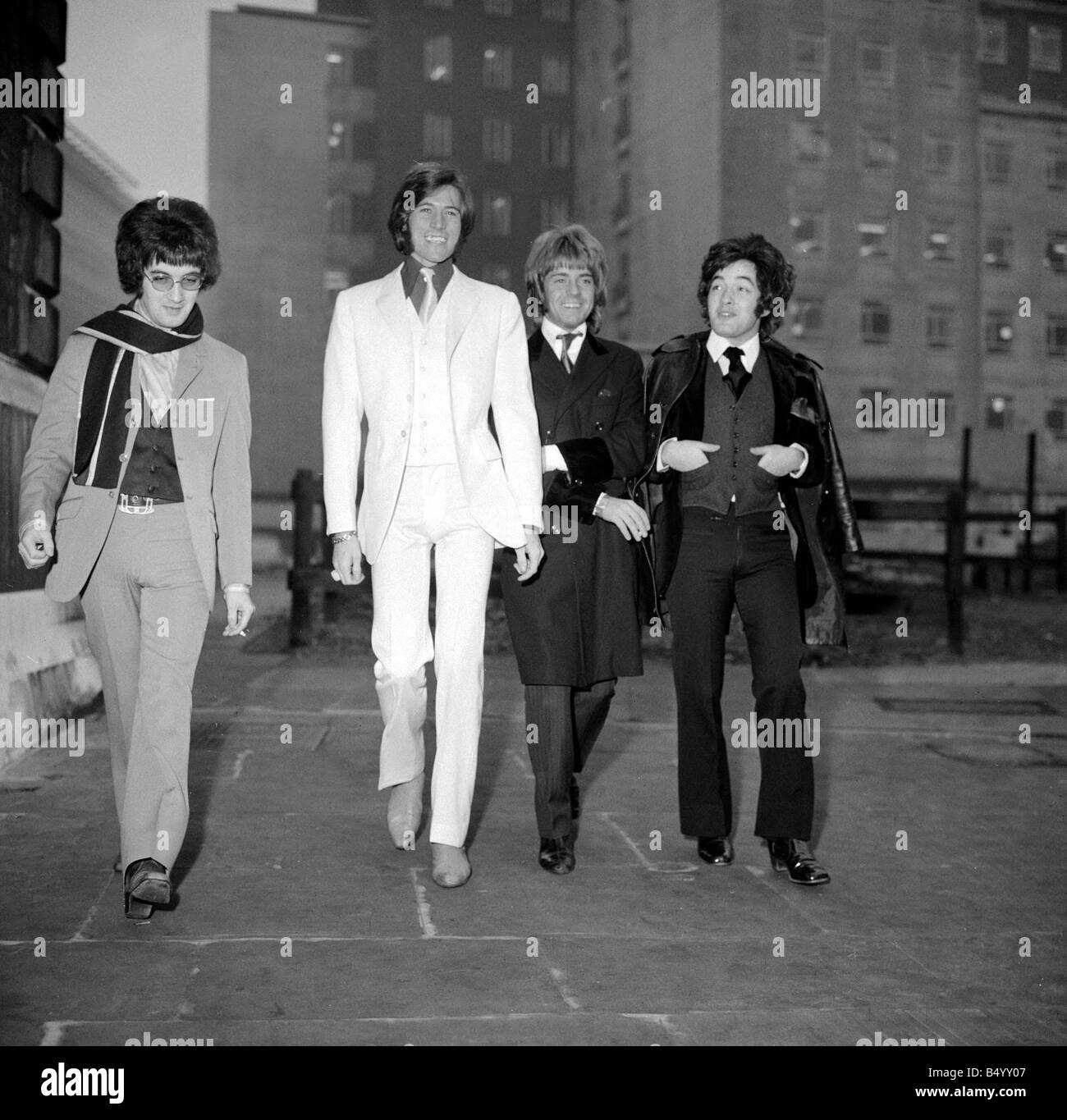 The Bee Gees Pop Group 04 12 1968 Stock Photo - Alamy