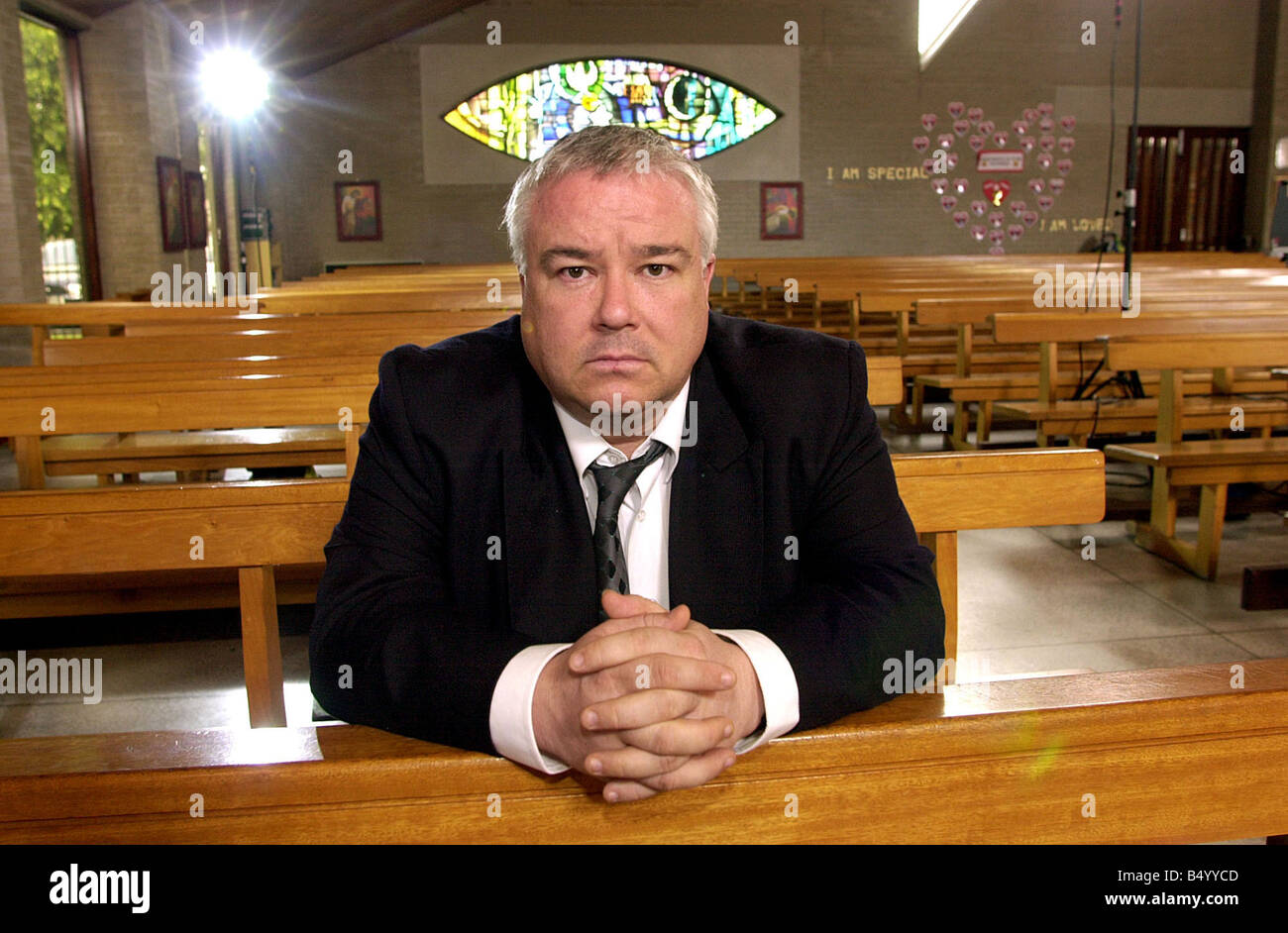 BROOKSIDE ACTOR MICHAEL STARK WHO PLAYS SINBAD ON THE SET OF ...