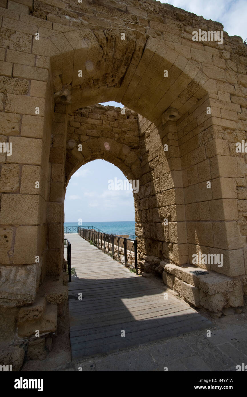 Israel coastal plains Caesarea Stock Photo - Alamy