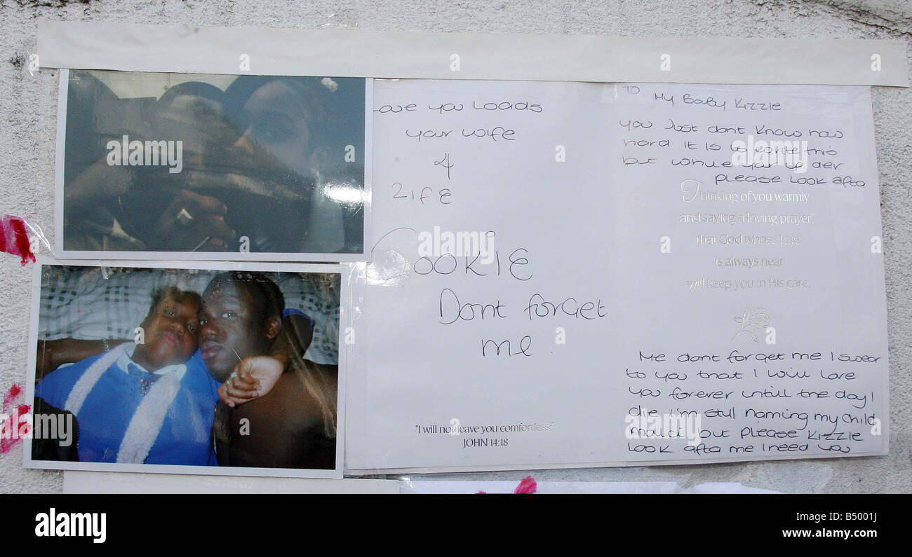 Floral tributes left at the scene of the murder of 16-year-old Kodjo ...