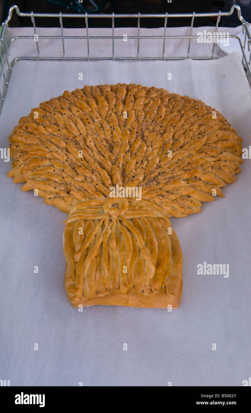 Harvest loaf on display at Abergavenny Food Festival Stock Photo - Alamy