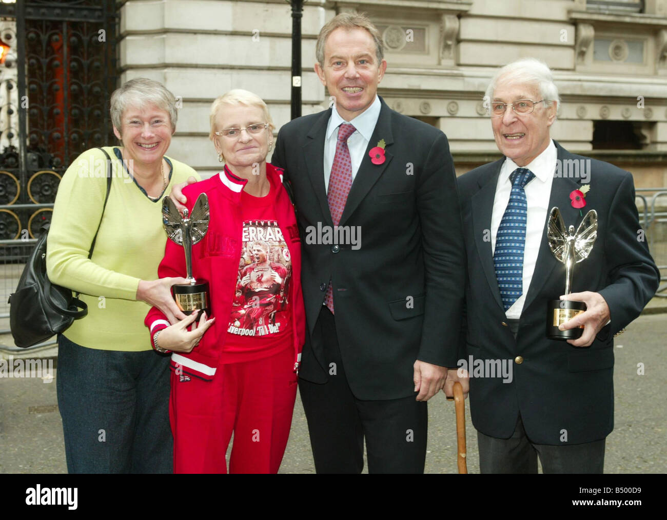 Pride of Britian 2006 winners l r LIinda Davies Silla Carron neighbour ...